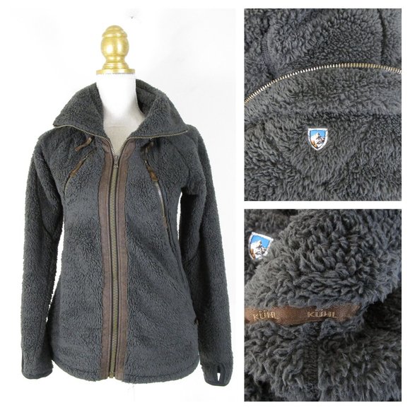 Kuhl | Jackets & Coats | Kuhl Gray Raven Full Zip Soft Fleece Hooded ...